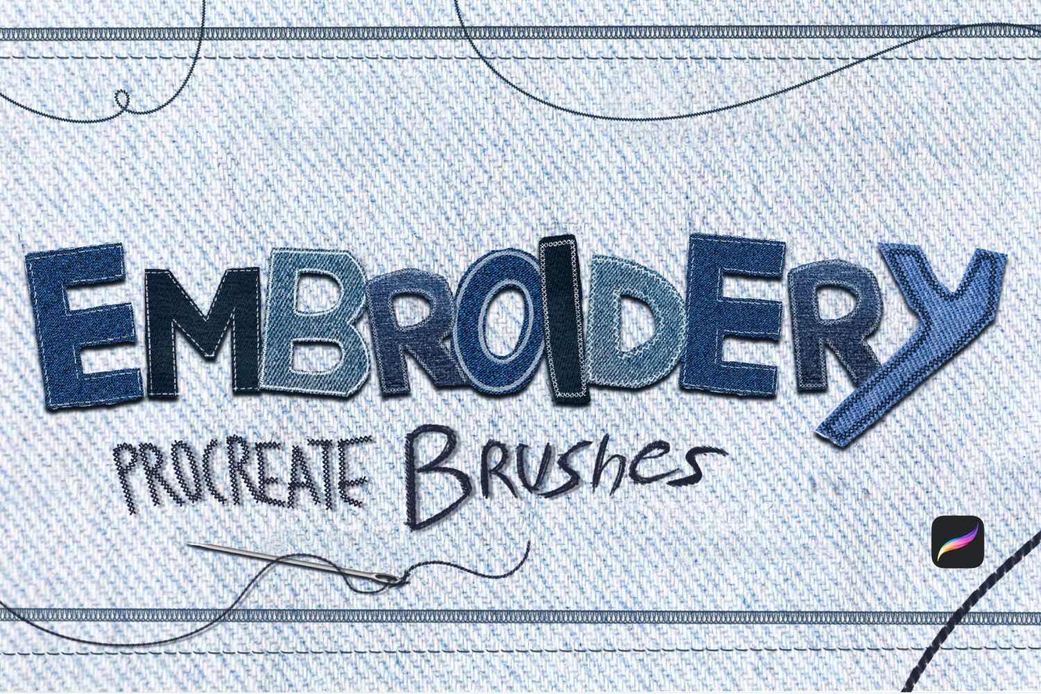 20+ Best Embroidery Photoshop Effects & Procreate Brushes - Theme Junkie