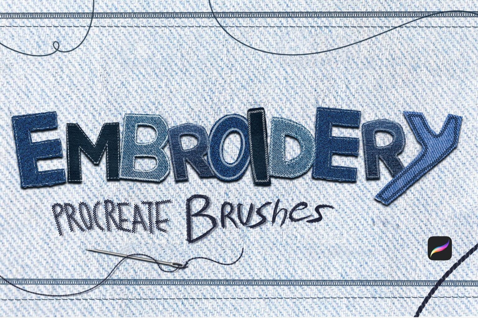 20+ Best Embroidery Photoshop Effects & Procreate Brushes - Theme Junkie