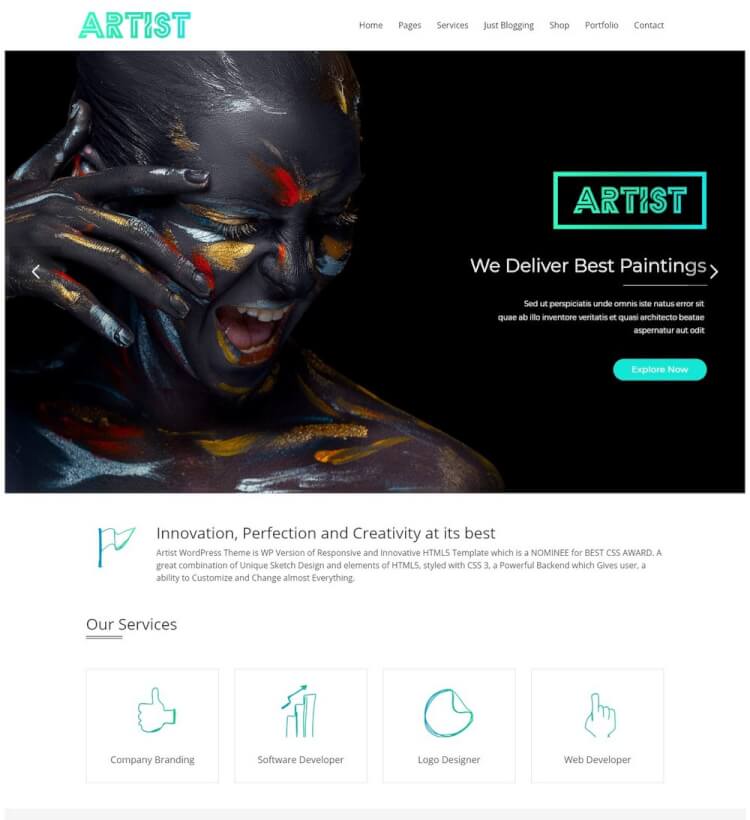 40+ Best WordPress Themes for Artists 2025 (Free & Premium) - Theme Junkie