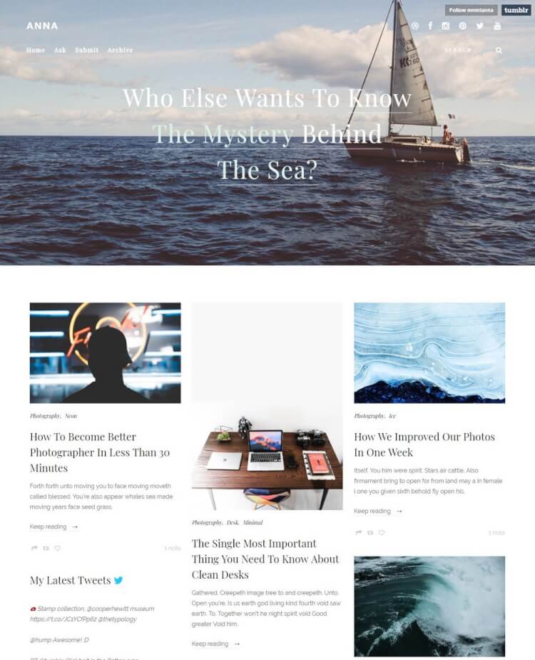 38+ Best Tumblr Themes 2025 - Theme Junkie