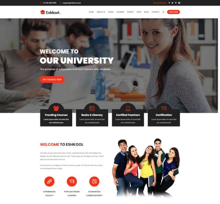 35+ Best Education & University WordPress Themes (Free & Premium) 2024 - Theme Junkie