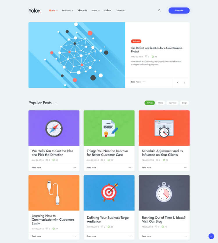60+ Best Masonry & Grid WordPress Themes 2024 (Free & Premium) - Theme ...