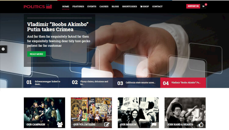 55+ Best Political WordPress Themes 2025 (Free & Premium) - Theme Junkie