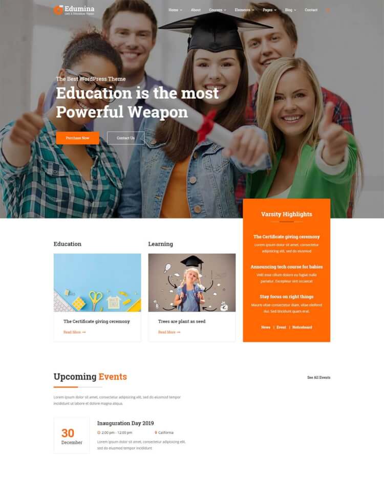 35+ Best Education & University WordPress Themes (Free & Premium) 2024 ...
