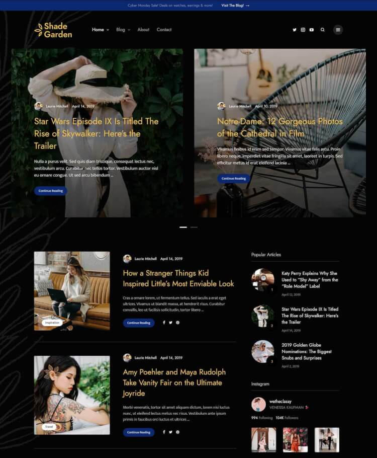 55+ Best Dark WordPress Themes 2024 (Free + Premium) - Theme Junkie