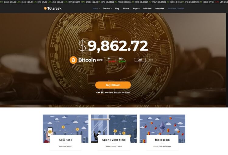 20+ Best Bitcoin & Cryptocurrency WordPress Themes - desainae.com