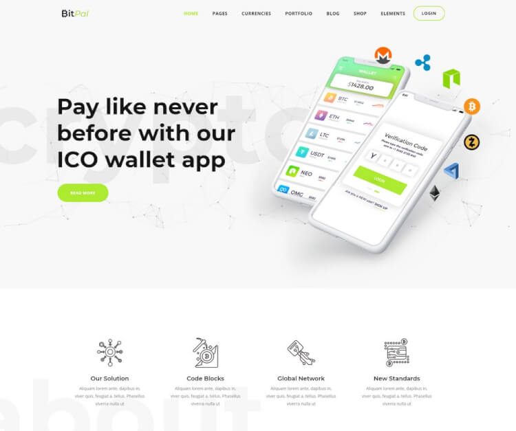 20+ Best Bitcoin & Cryptocurrency WordPress Themes - desainae.com