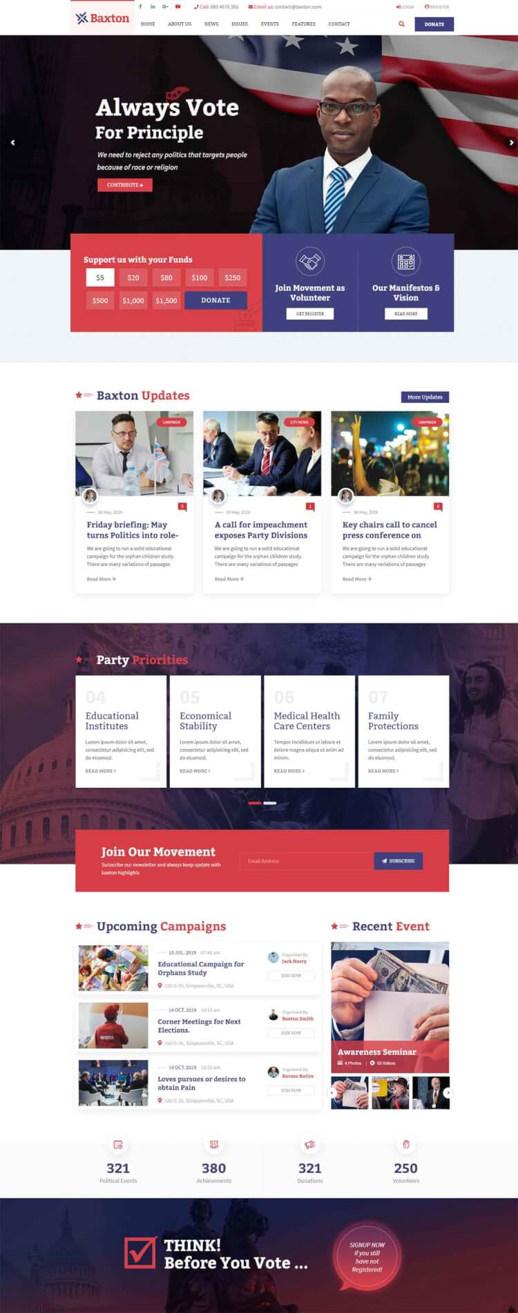 55+ Best Political WordPress Themes 2025 (Free & Premium) - Theme Junkie