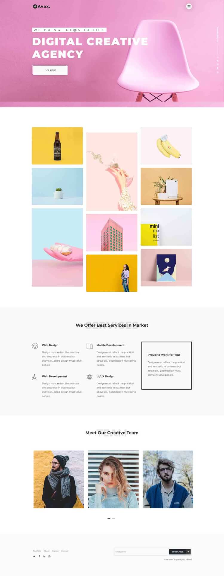 45+ Best WordPress Themes for Graphic Designers 2021 (Free & Premium ...