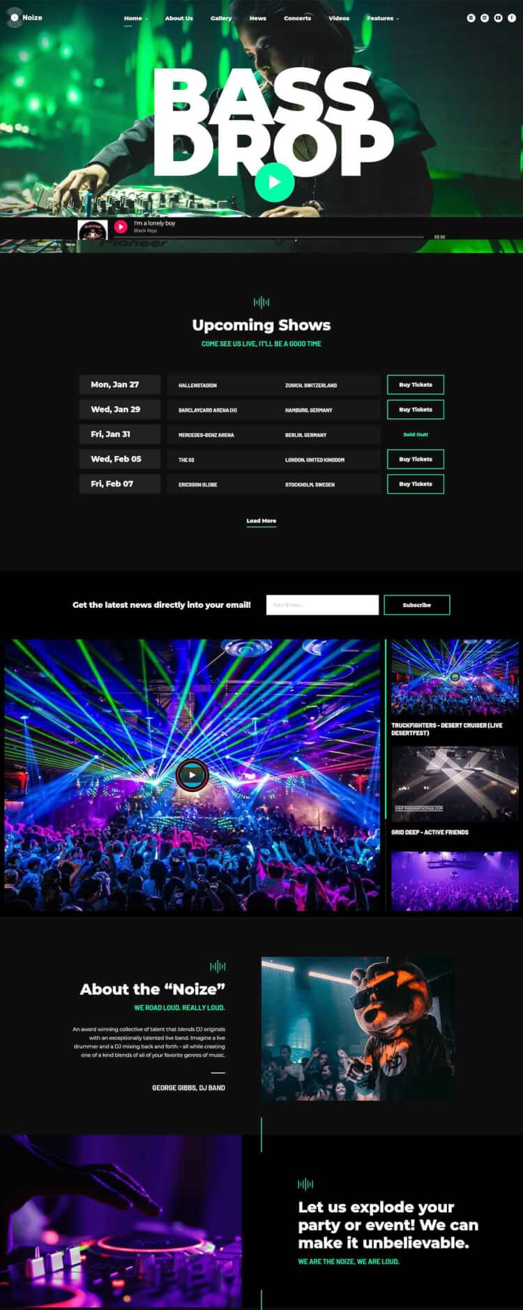 65+ Best DJ WordPress Themes 2025 (Free & Premium) - Theme Junkie