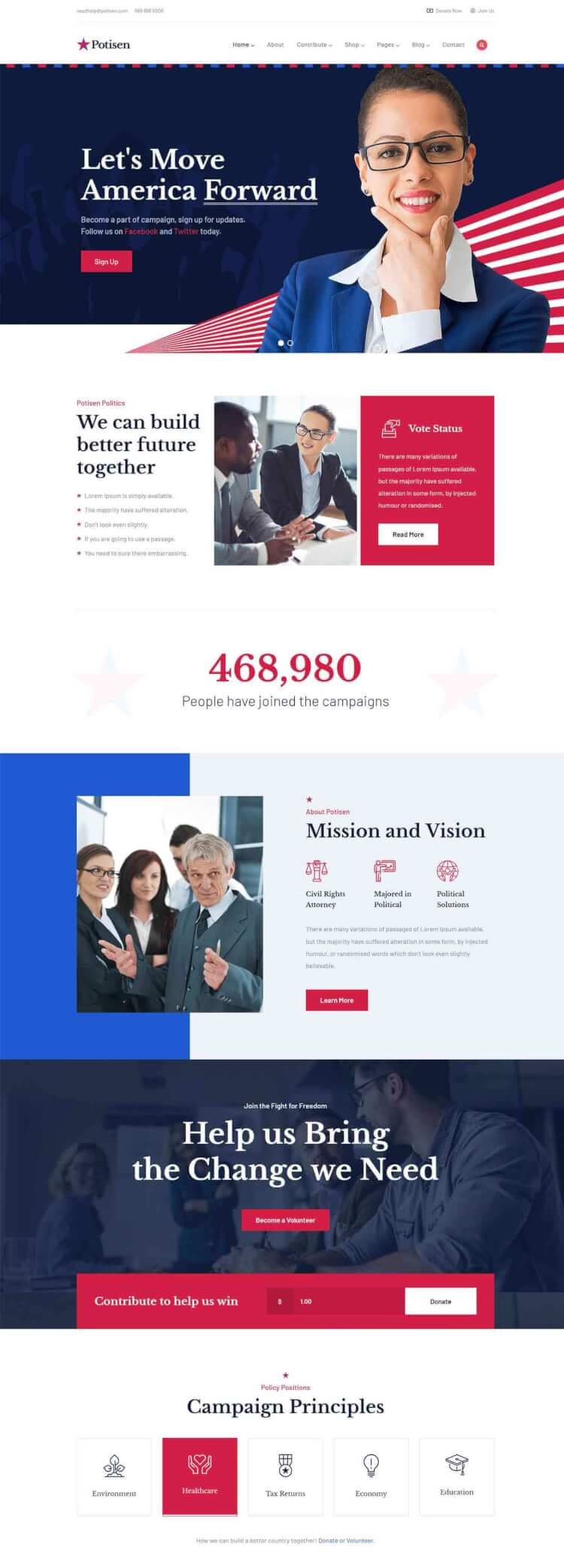 55+ Best Political WordPress Themes 2025 (Free & Premium) - Theme Junkie