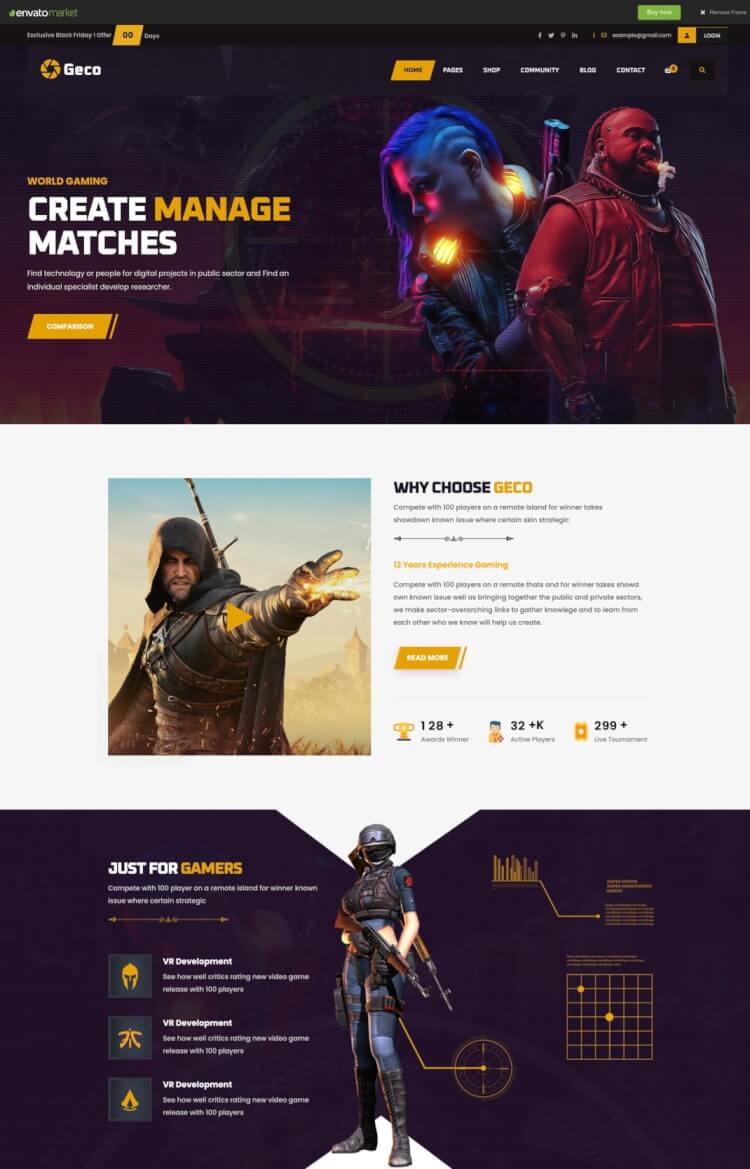 37+ Best WordPress Gaming & eSports Themes 2025 (Free & Premium) - Theme Junkie
