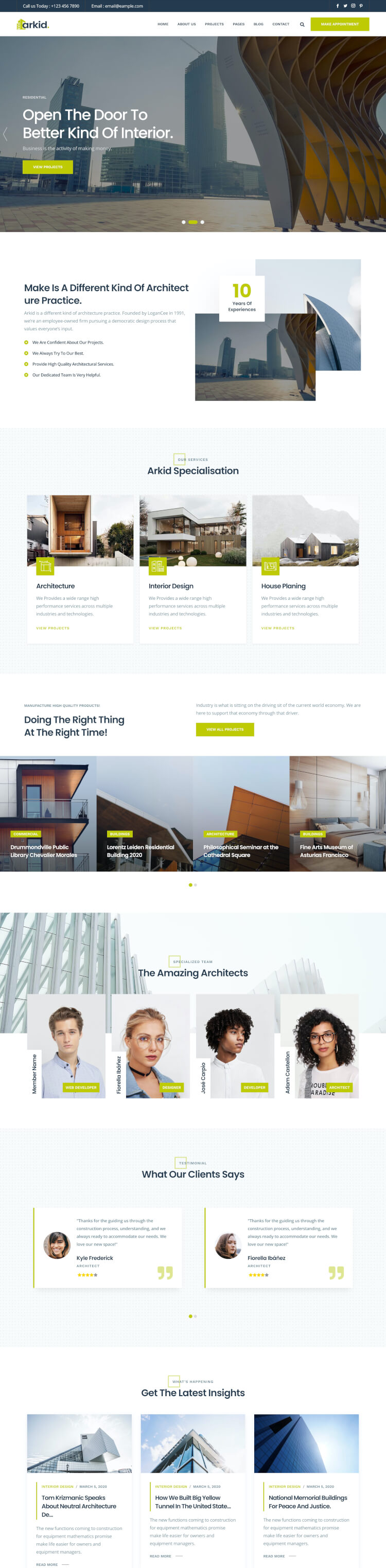 35+ Best Architecture WordPress Themes 2025 (Free & Premium) - Theme Junkie
