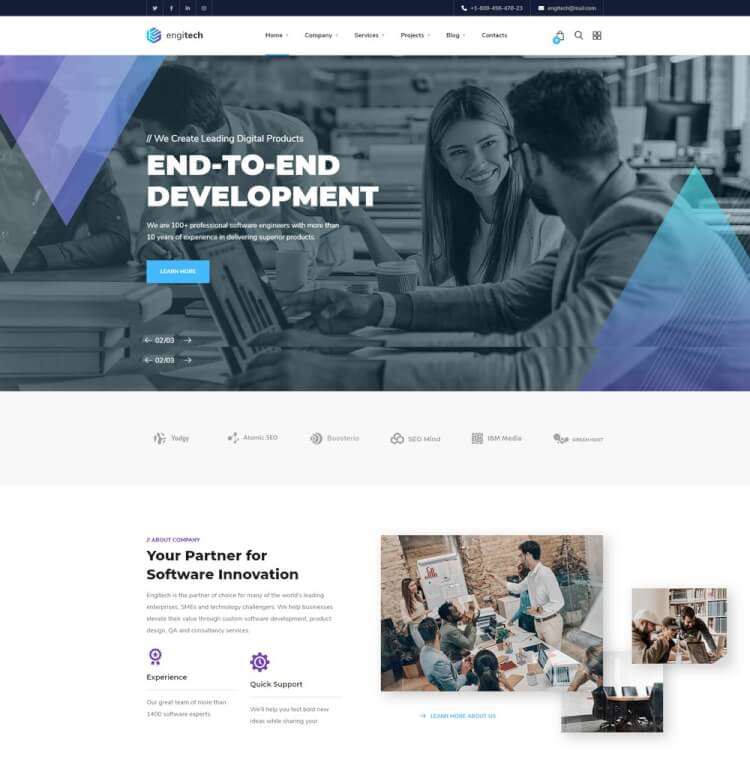20+ Best Bootstrap WordPress Themes 2024 - desainae.com