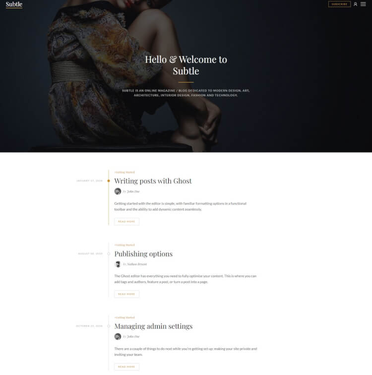 20+ Best Ghost Themes (Free & Pro Blog Themes) 2025 - Theme Junkie