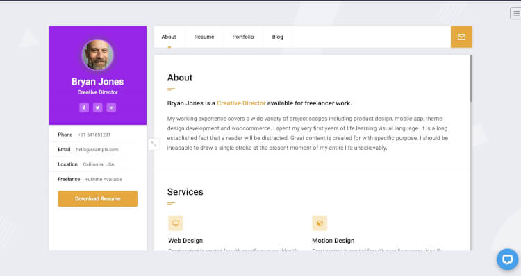55+ Best CV and Resume WordPress Themes 2025 (Free & Premium) - Theme ...