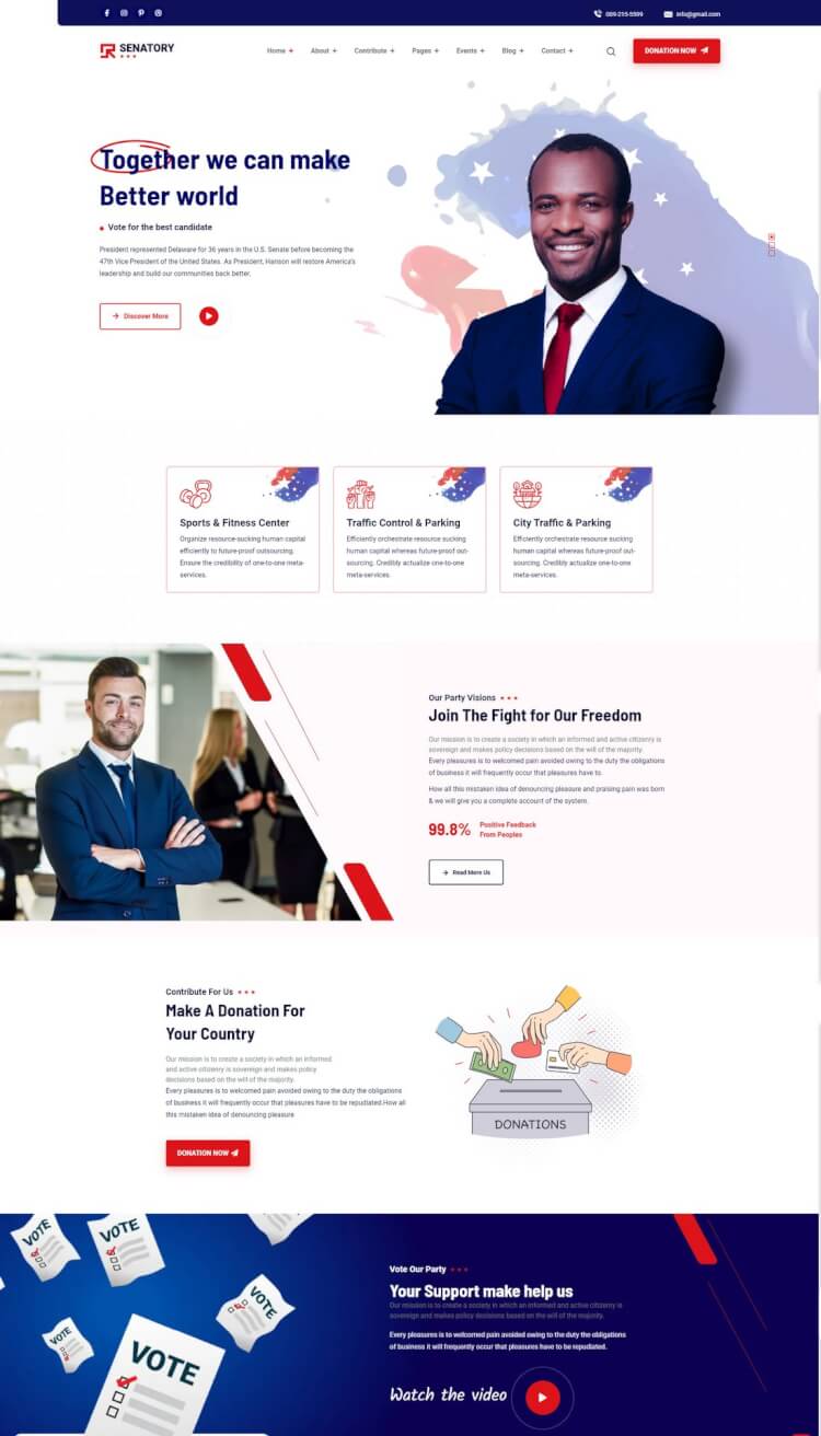 55+ Best Political WordPress Themes 2025 (Free & Premium) - Theme Junkie