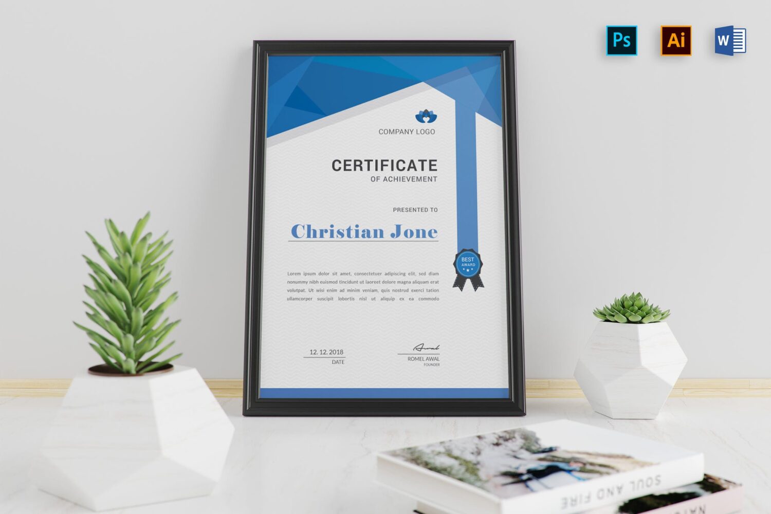 20+ Best Certificate Templates for Microsoft Word 2025 - Theme Junkie