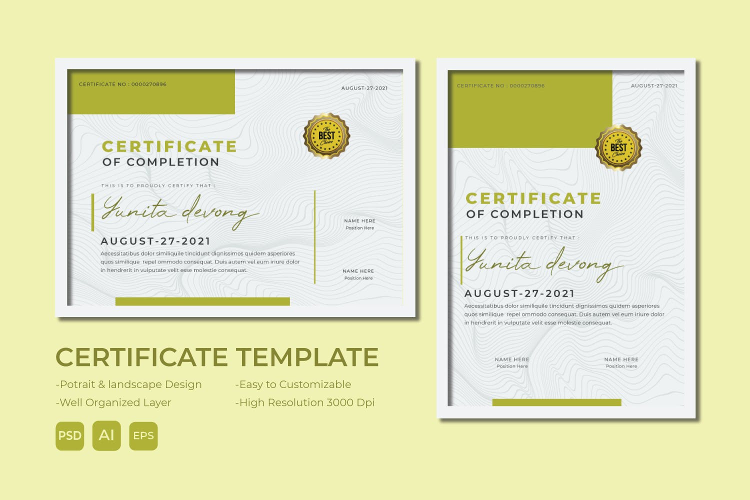 Ms Word Award Certificate Template