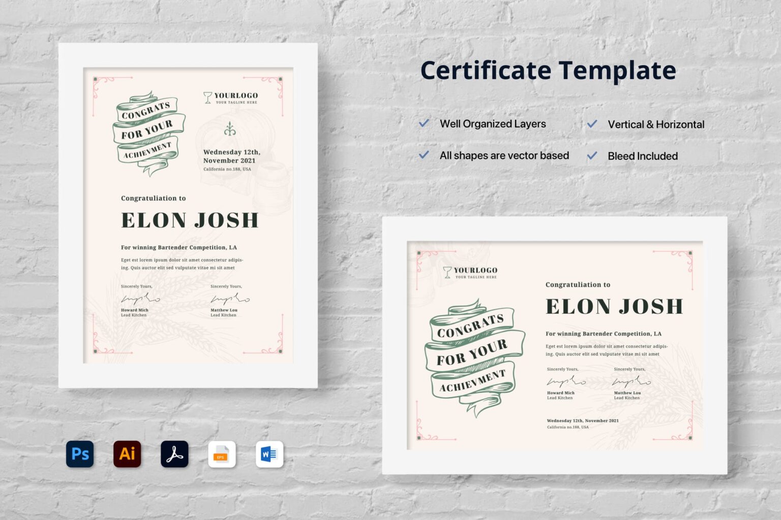 20+ Best Certificate Templates for Microsoft Word 2025 - Theme Junkie
