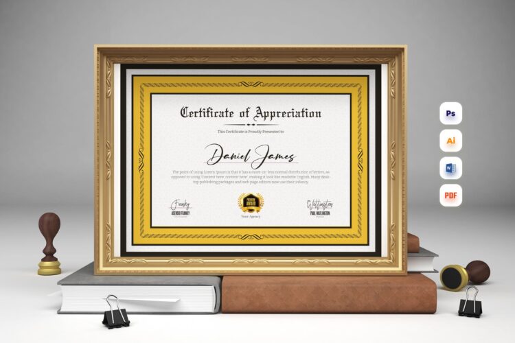 20+ Best Certificate Templates for Microsoft Word 2025 - Theme Junkie