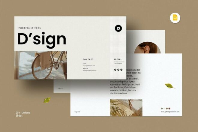 25+ Best Google Slides Portfolio Templates in 2025 - Theme Junkie