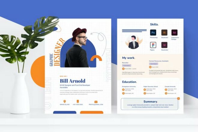 40+ Best Resume & CV Templates for Web and Graphic Designers - Theme Junkie