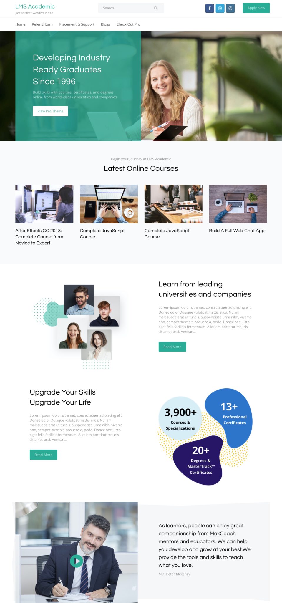 35+ Best Education & University WordPress Themes (Free & Premium) 2024 ...