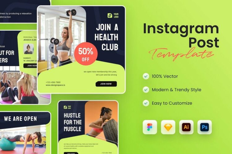 30+ Best Figma Instagram & Social Media Templates - Theme Junkie