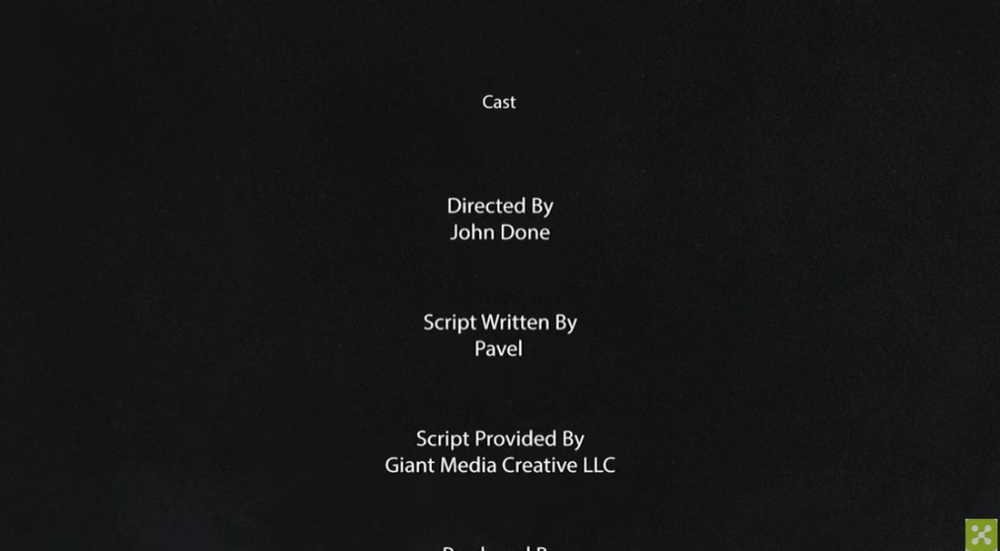 Rolling Credits Template Premiere Pro
