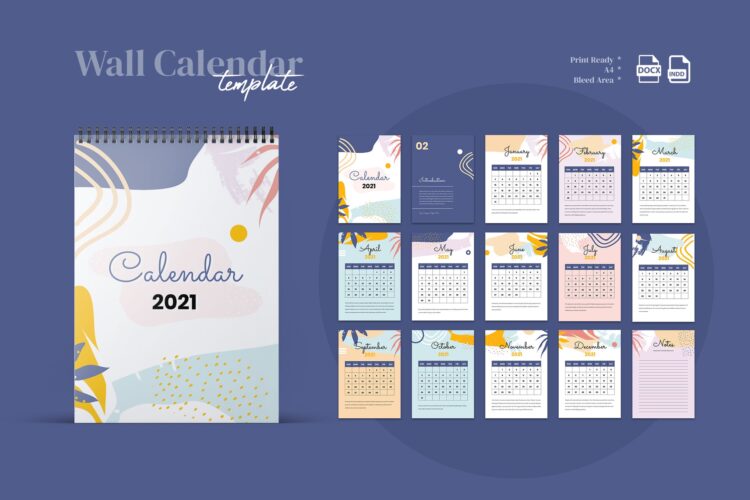 35+ Template Kalender InDesign Terbaik untuk 2024 - desainae.com
