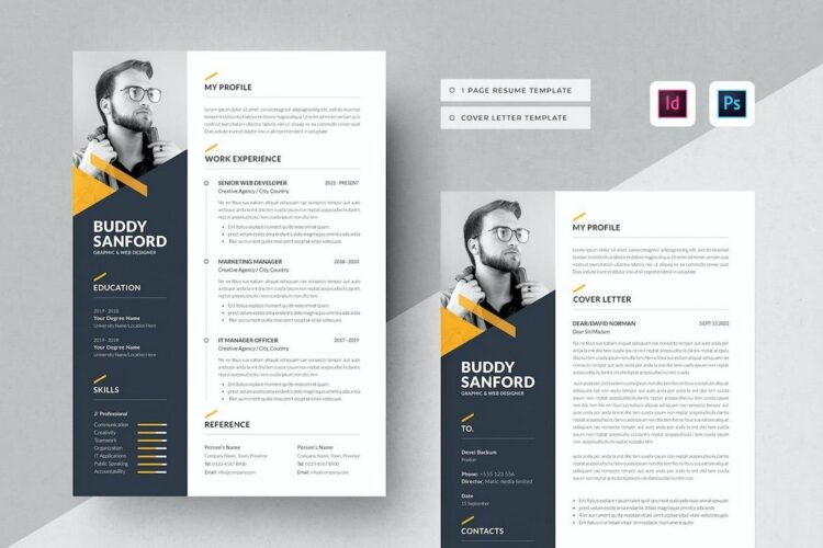 60+ Best InDesign Resume Templates (+ Free CV Templates) 2025 - Theme ...