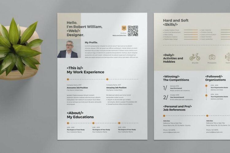 60+ Best InDesign Resume Templates (+ Free CV Templates) 2025 - Theme ...