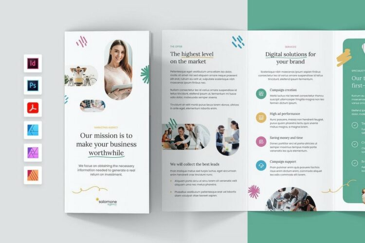 45+ Best InDesign Trifold Templates (For Brochures & More) - Theme Junkie
