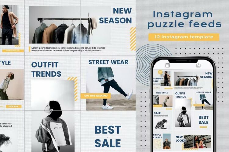 65+ Top Instagram Grid Template PSDs for 2024 - Theme Junkie