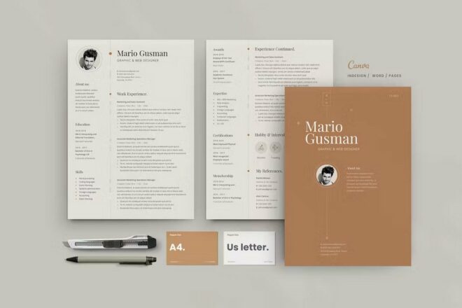 60+ Best InDesign Resume Templates (+ Free CV Templates) 2024 - Theme ...