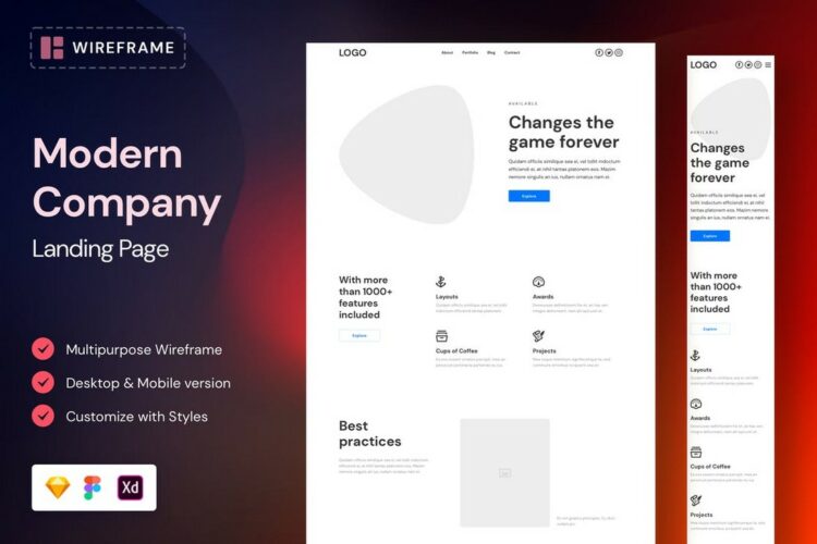 30+ Best Figma Landing Pages Templates, Wireframes & UI Kits - Theme Junkie