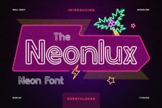 40+ Best Neon Fonts for Vibrant and Luminous Type - Theme Junkie