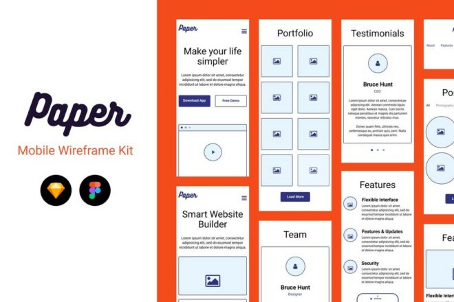 30+ Best Figma Wireframe Templates (Wireframe UI Kits + More) - Theme ...