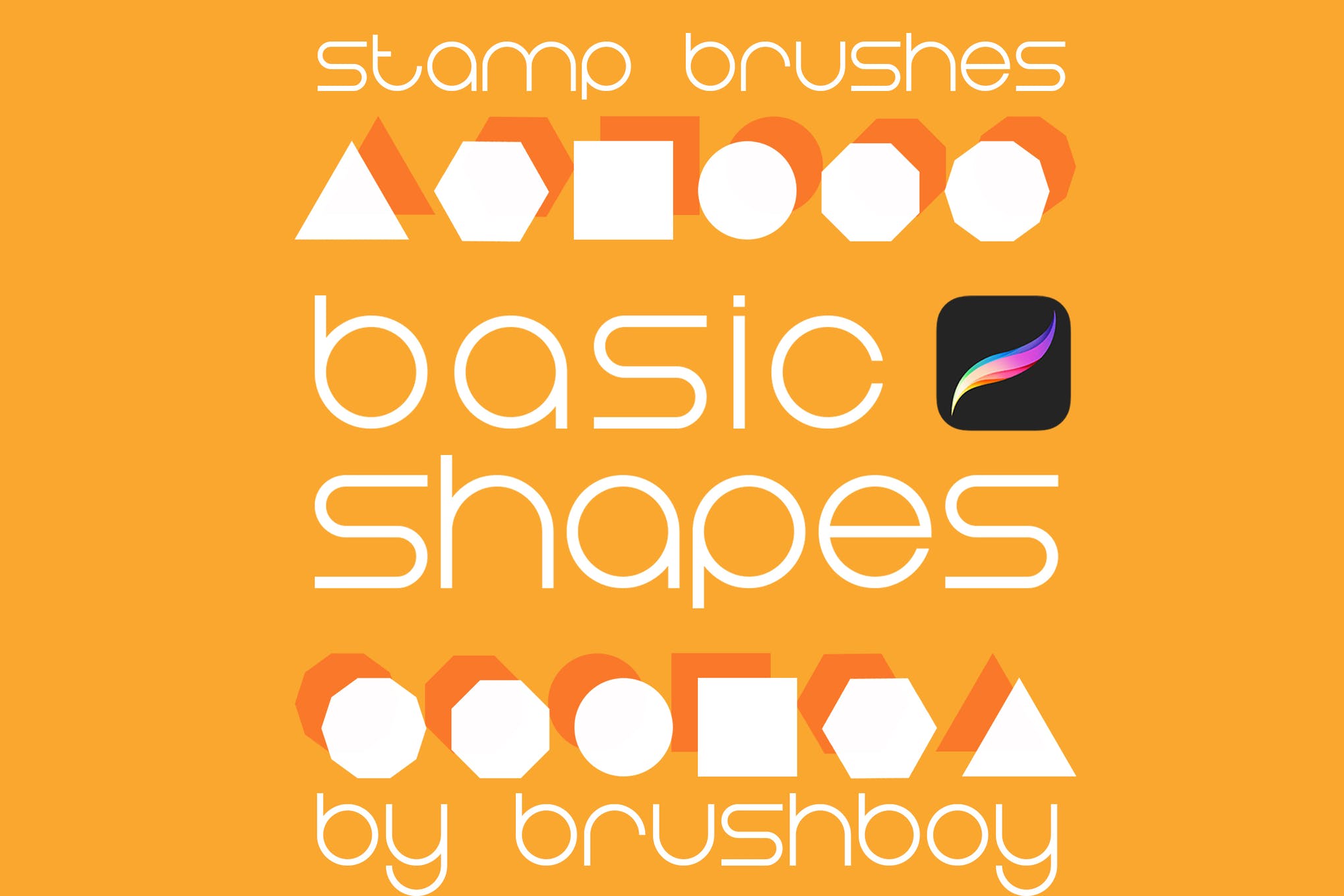 Monogram Brush Procreate Shapes Monogram Procreate Stamps Circle Monogram Procreate Brushes By 