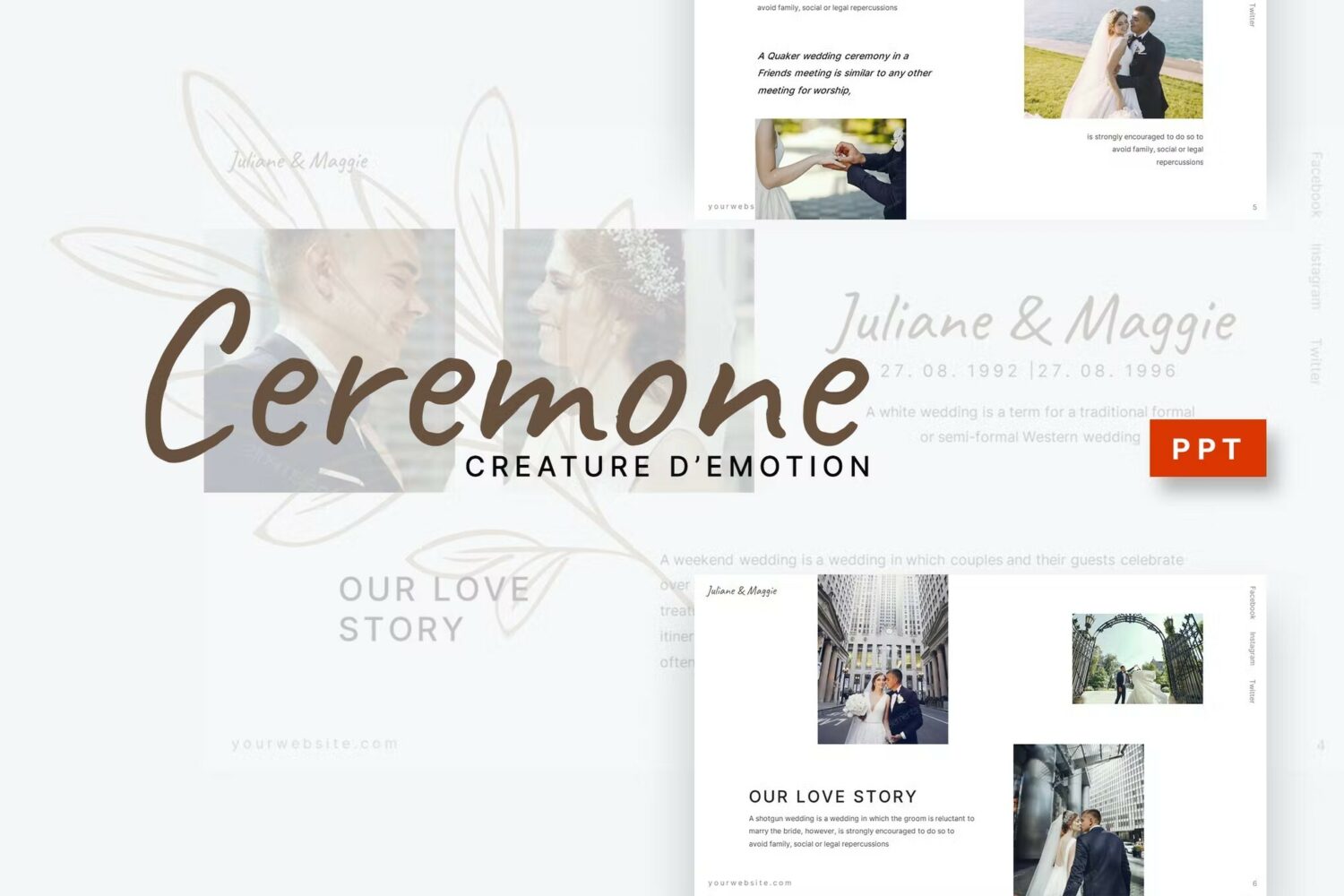 30+ Romantic Wedding Slideshow Ideas (+ PowerPoint PPT Templates ...