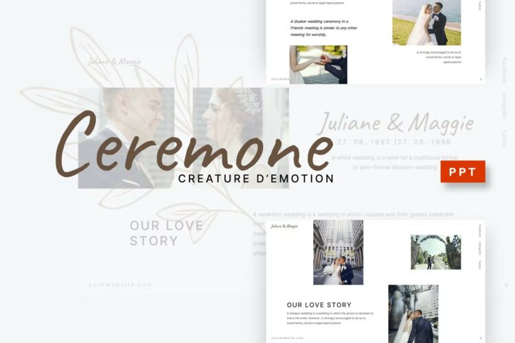 30+ Romantic Wedding Slideshow Ideas (+ PowerPoint PPT Templates ...