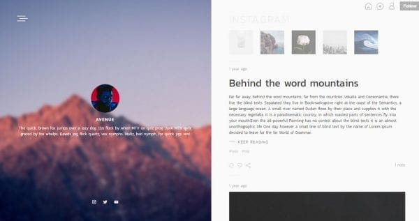 20+ Best Two Column Tumblr Themes - Theme Junkie