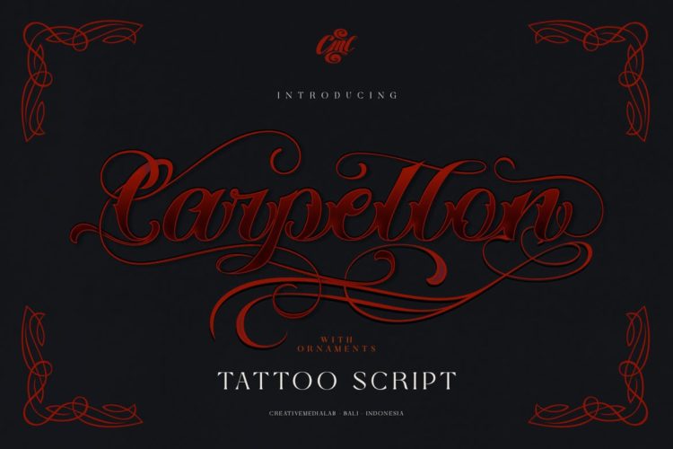30+ Beste Tattoo Lettertypes 2021 | Market tay