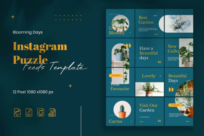 80+ Top Instagram Grid Template PSDs for 2025 - Theme Junkie