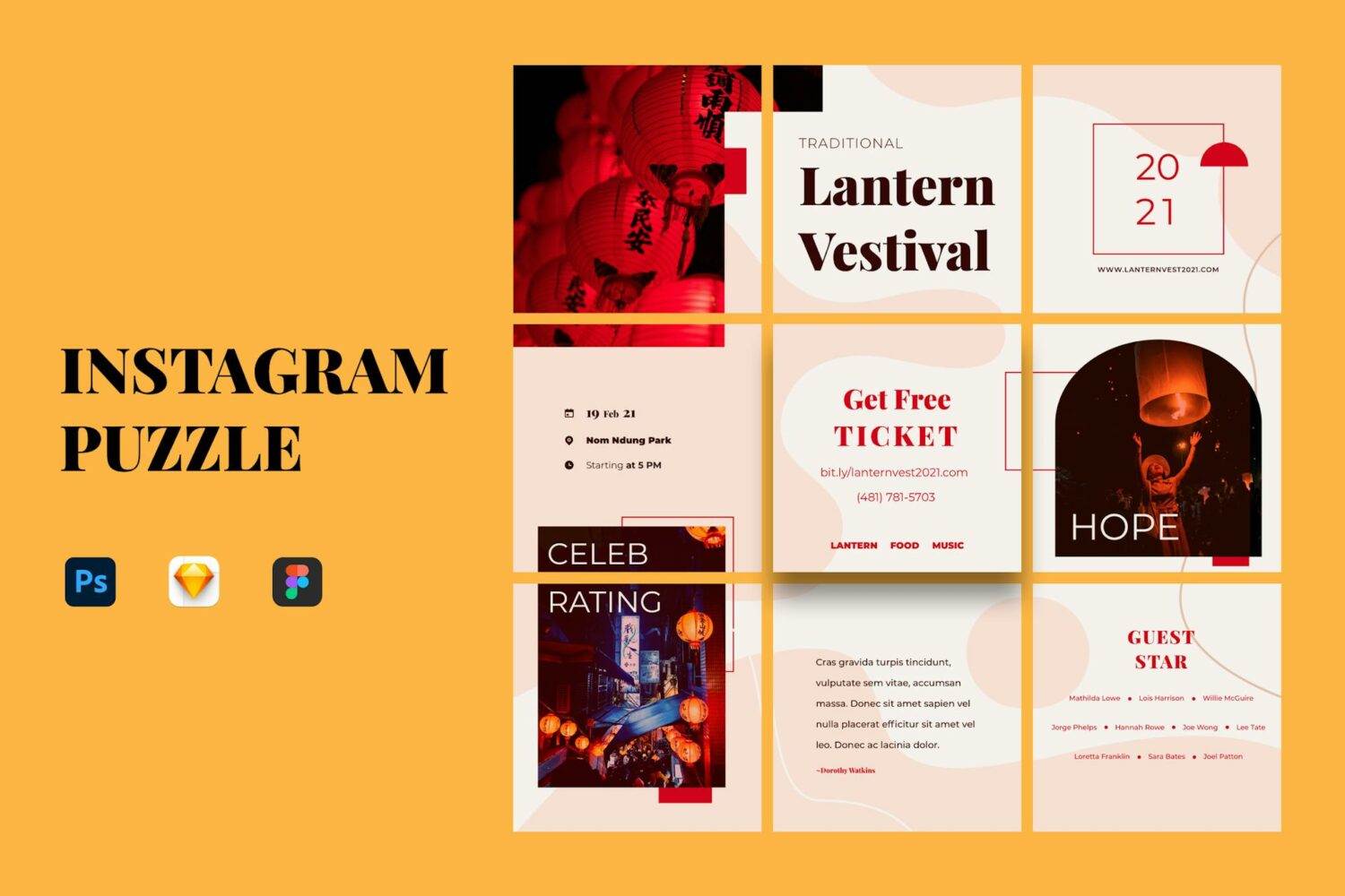 80+ Top Instagram Grid Template PSDs for 2025 - Theme Junkie