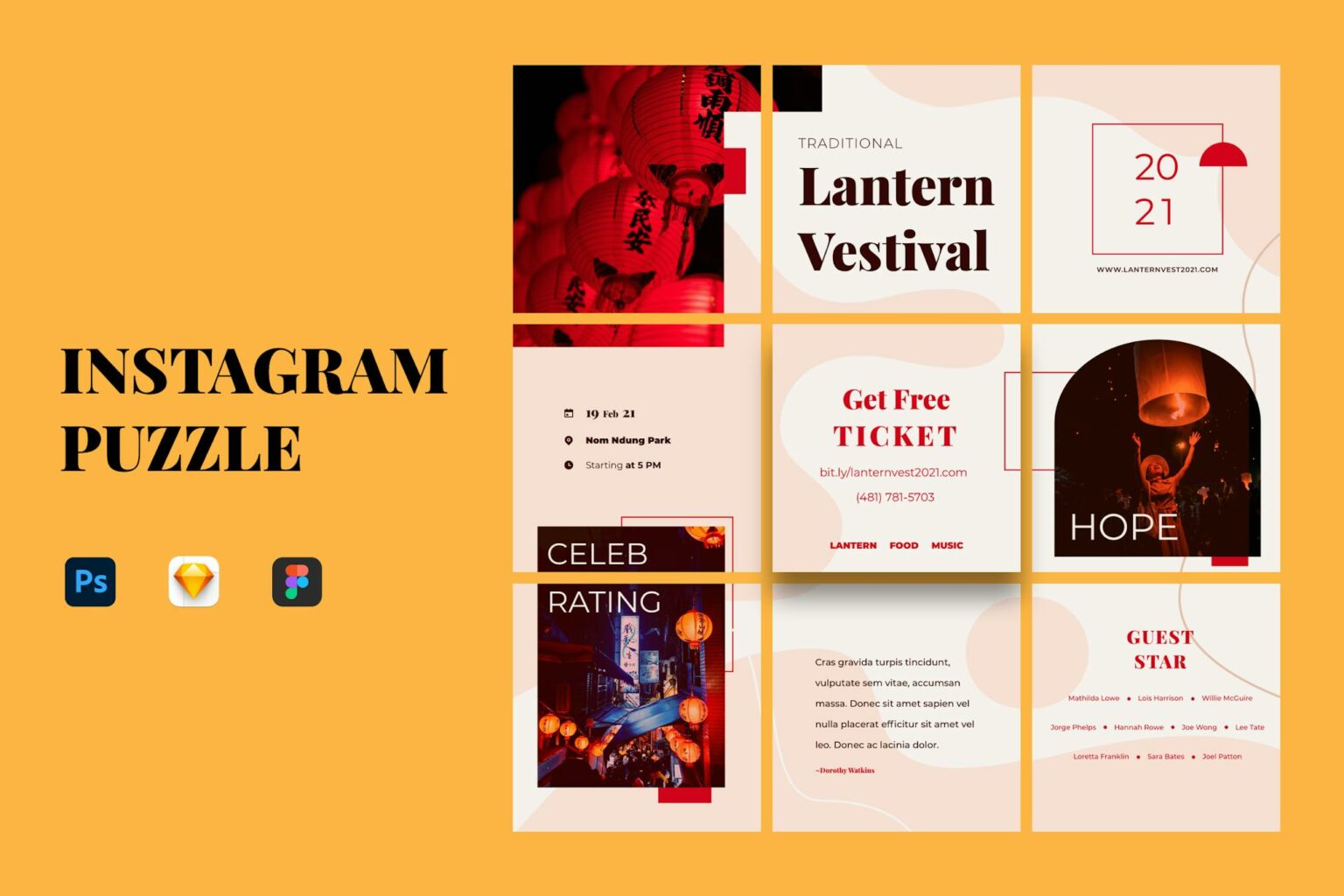 80+ Top Instagram Grid Template PSDs for 2025 - Theme Junkie