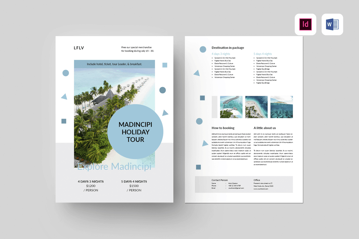 35+ Template Brosur Terbaik (Word & InDesign) 2024 - desainae.com