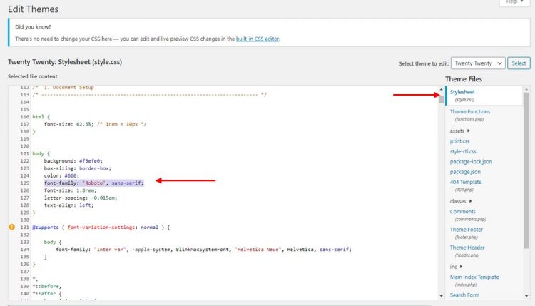 How to Change the Font in WordPress - Theme Junkie