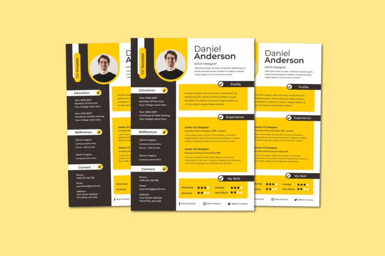 50+ Best Photoshop Resume Templates (PSD) With Modern Designs - Theme ...